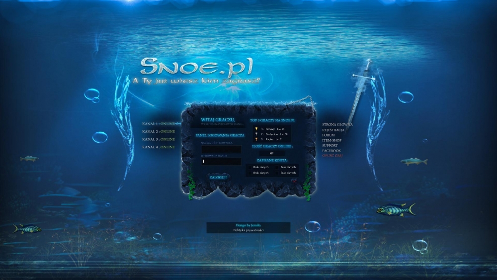 New - NICE - Login Interface (Snoe.pl) - Imágenes Metin2 - Metin2Zone